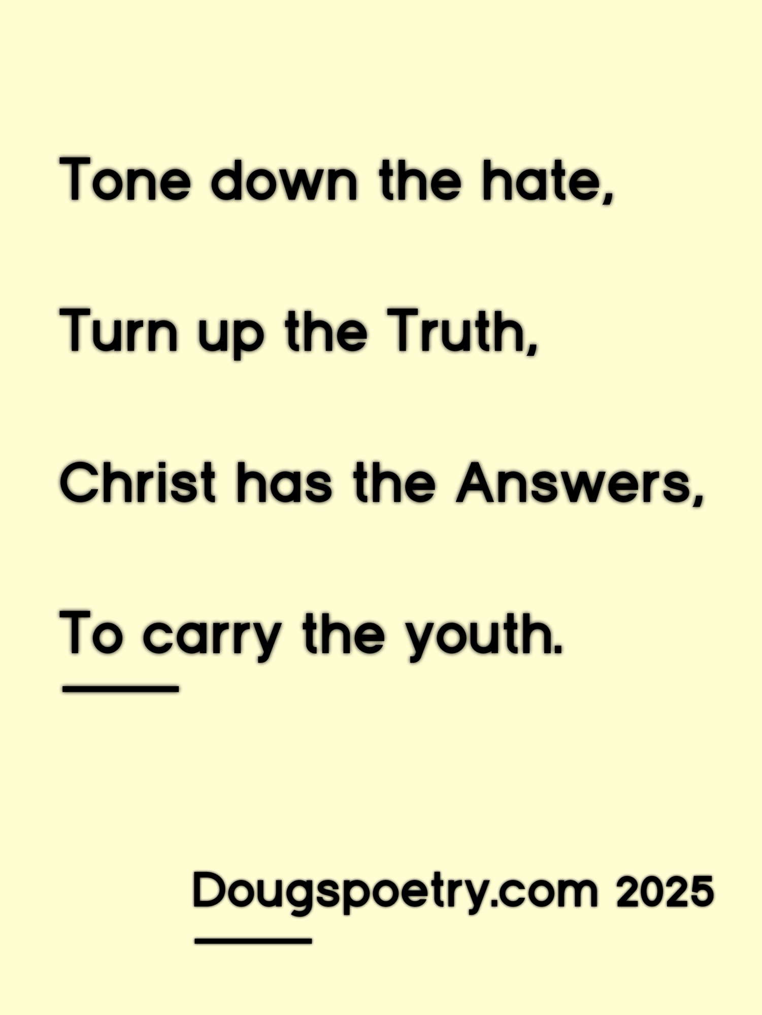Turn Up the Truth – Dougspoetry.com