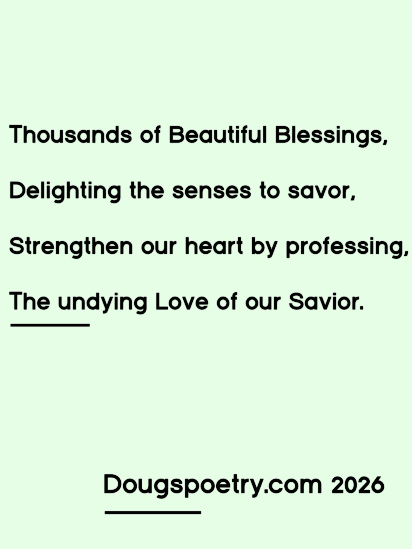 Beautiful Blessings – Dougspoetry.com
