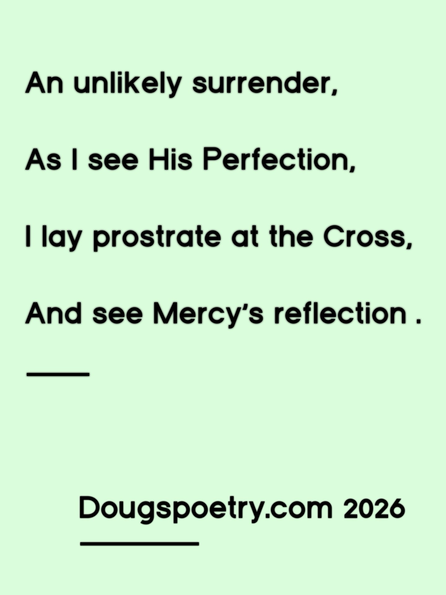 Mercy’s Reflection – Dougspoetry.com